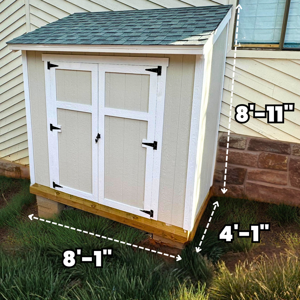 4x8 Lean-to Shed Build Plans – Everyday Shed