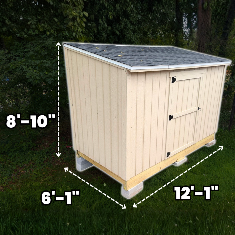 6x12 Lean-to Shed Build Plans – Everyday Shed