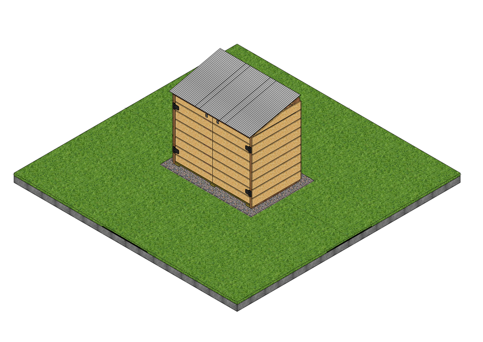 4x6 Lean-to Shed Sketchup File – Everyday Shed