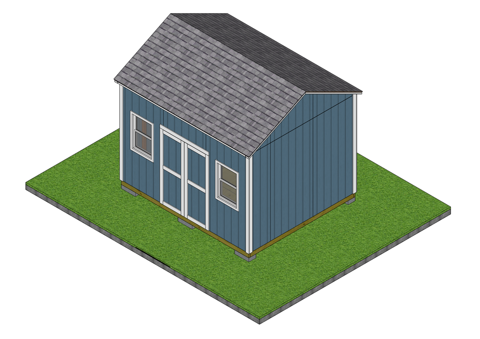 Classic 10x12 Shed SketchUp File – Everyday Shed